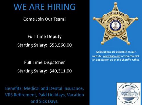 King and Queen County Sheriff's Office - Law Enforcement