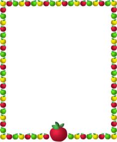 Apples--Borders Frames