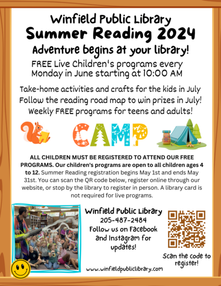 Winfield Public Library in Winfield, Alabama