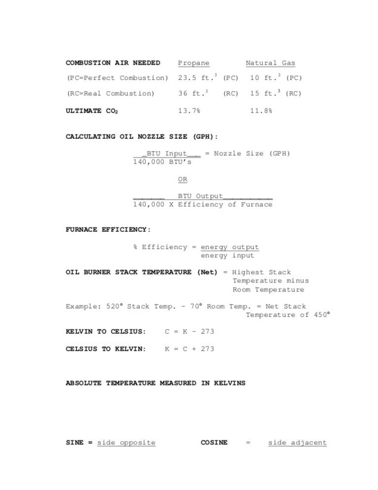 Basic HVAC Formulas Basic HVAC Formulas