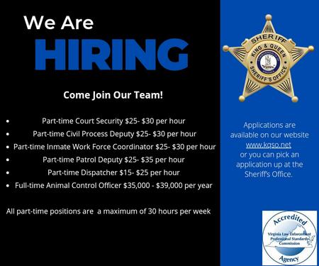 King and Queen County Sheriff's Office - Law Enforcement