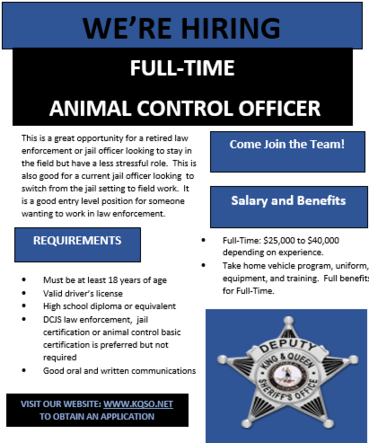 King and Queen County Sheriff's Office - Law Enforcement