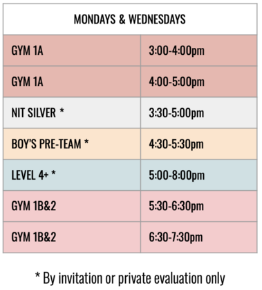 Gym Schedule