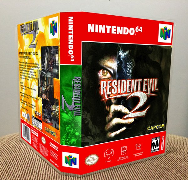 Resident Evil 2 N64 Game Case Game Case King Custom Game Cases For