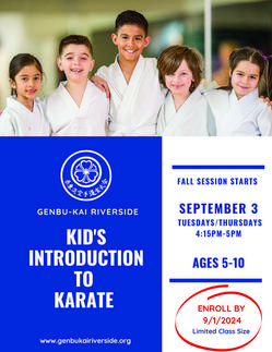 Martial Arts, Karate - Riverside Karate Alumni Foundation - Canyon ...