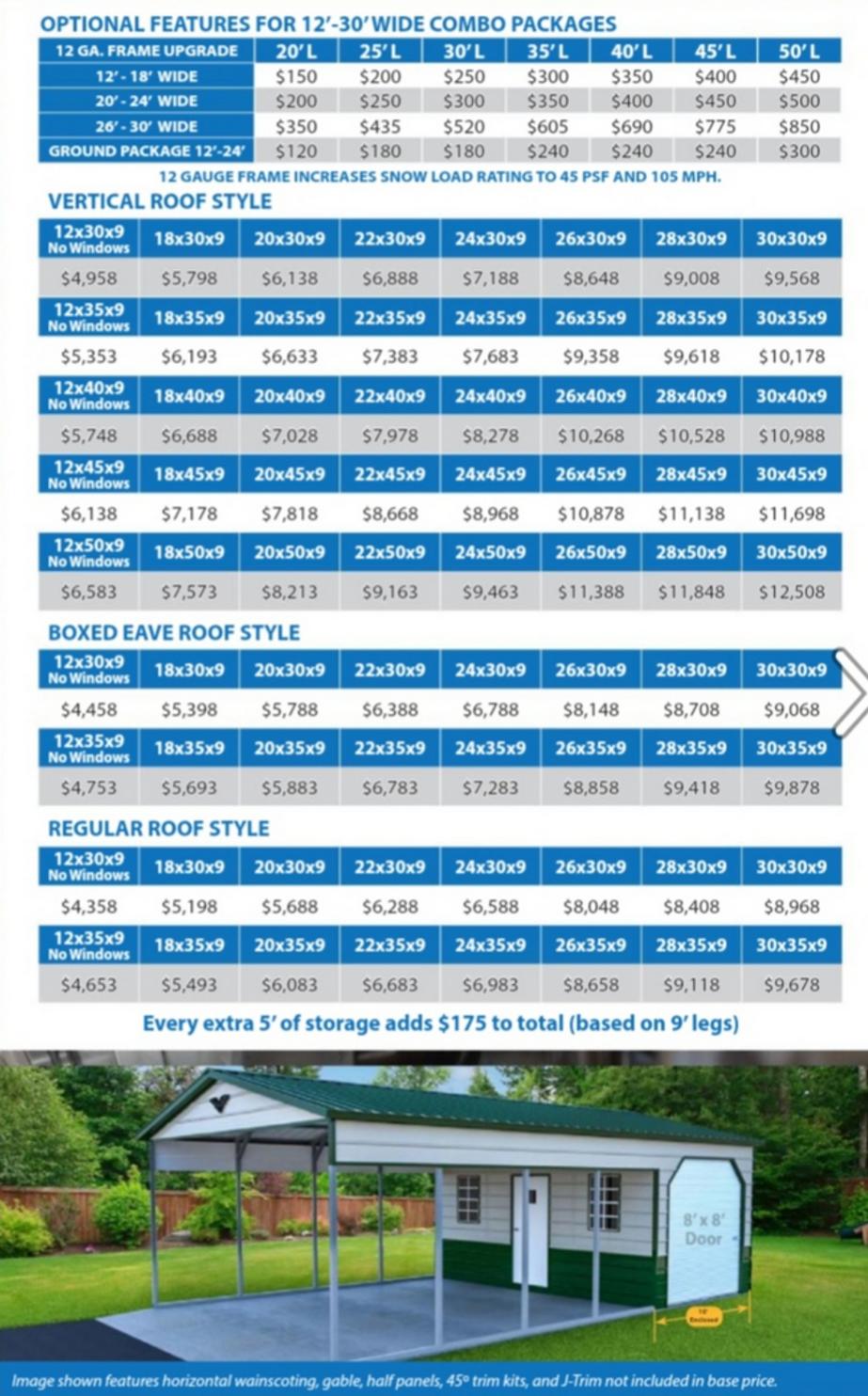 Carports, RV Covers, Lean-To's