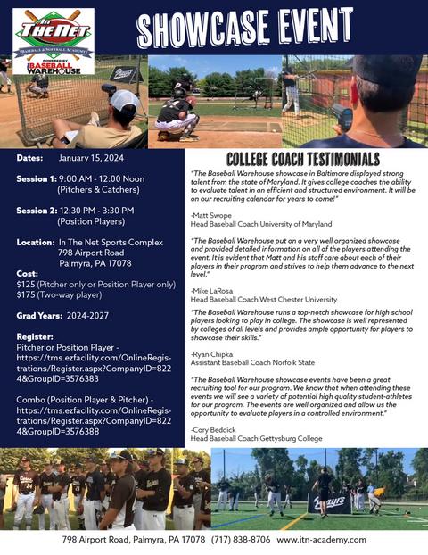 Showcase Events - The Baseball Warehouse - Baltimore, Md
