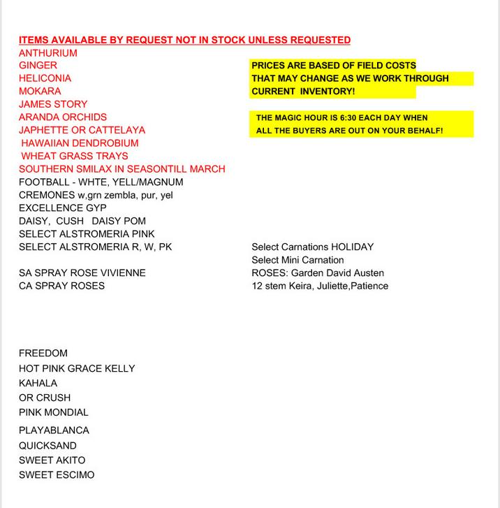 California Flower Shippers, Inc. Home Page