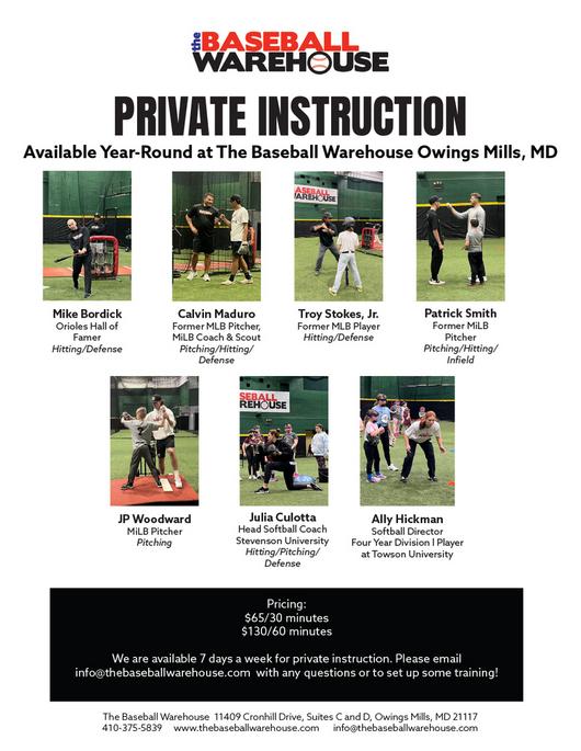 The Baseball Warehouse - Private Instruction
