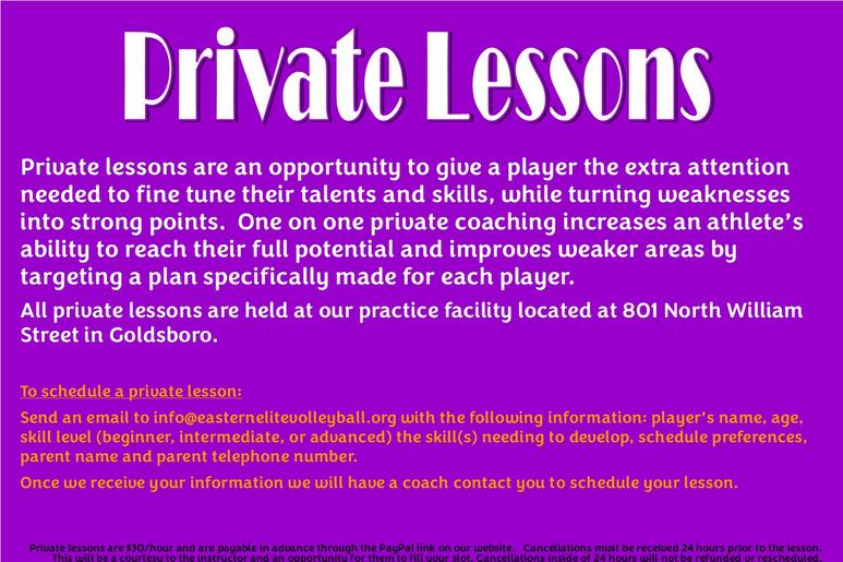 Private Lessons