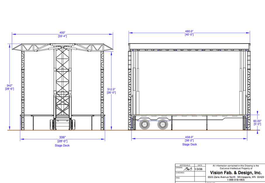 VF Warrior 4030 Mobile Stage Systems