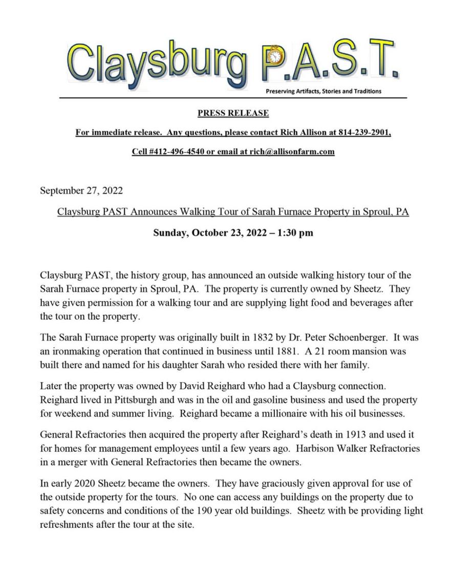 Claysburg, PA Events