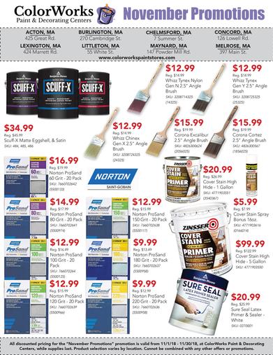 Colorworks Paint & Decorating Stores - Benjamin Moore Paint Dealers ...
