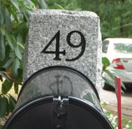 Granite Mailbox Posts