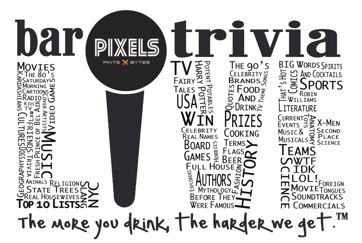 Pixels Pints + Bytes in Norfolk Norfolk Monday Trivia