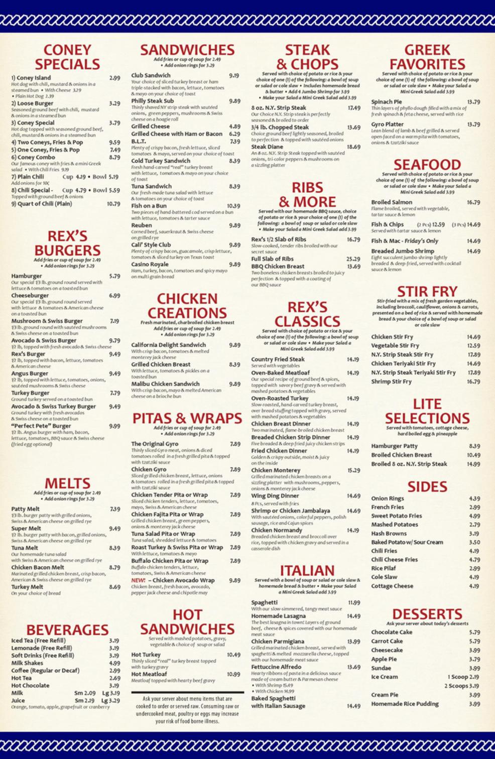 Welcome to Rex's Golden Grill!