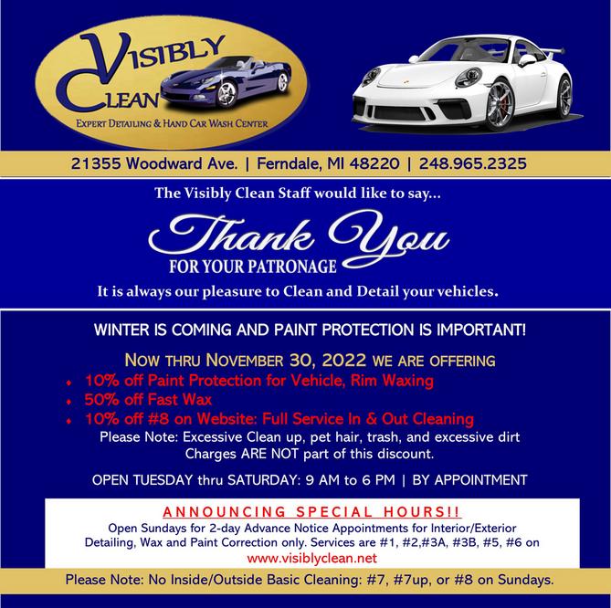 Visibly Clean Detailing and Hand Car Wash - Home