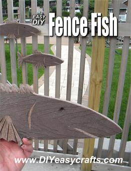 Fence Fish Nautical Outdoor Art