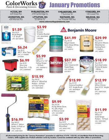 Colorworks Paint & Decorating Stores - Benjamin Moore Paint Dealers ...