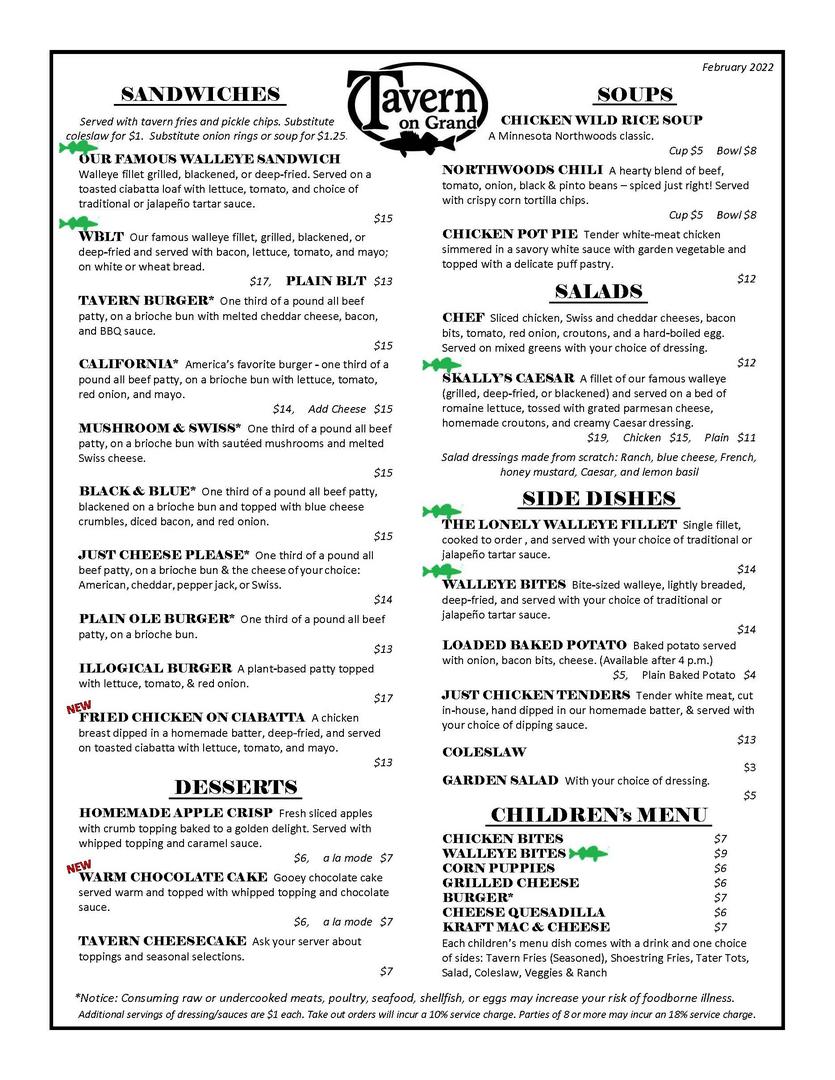 Printable Menu