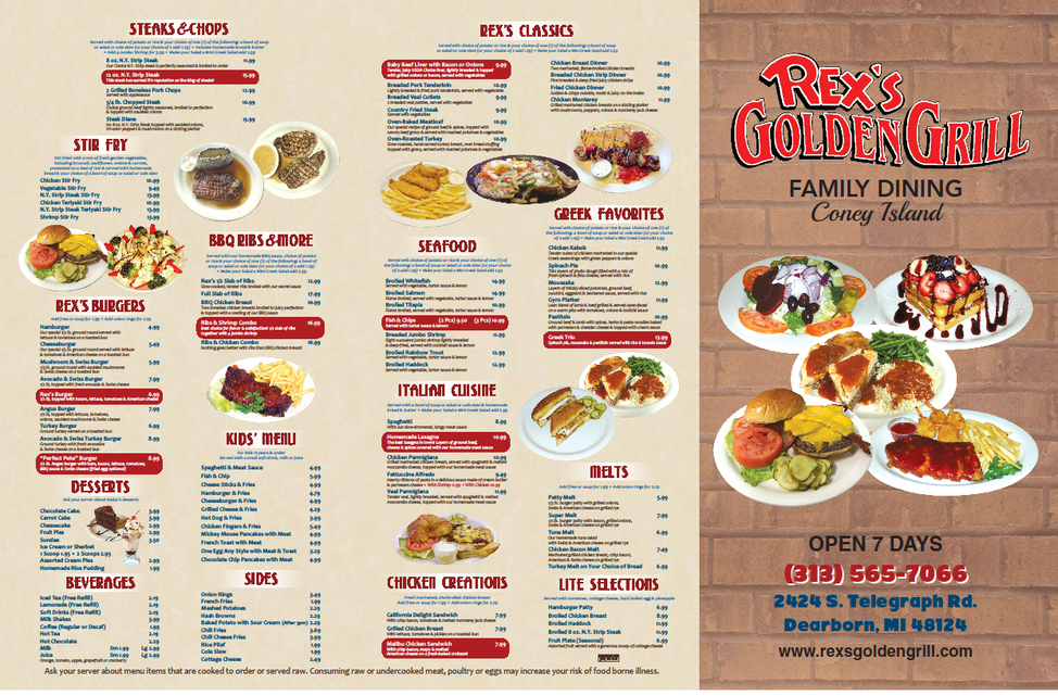 Welcome to Rex's Golden Grill!