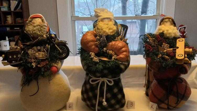 Unique handmade Santas for sale