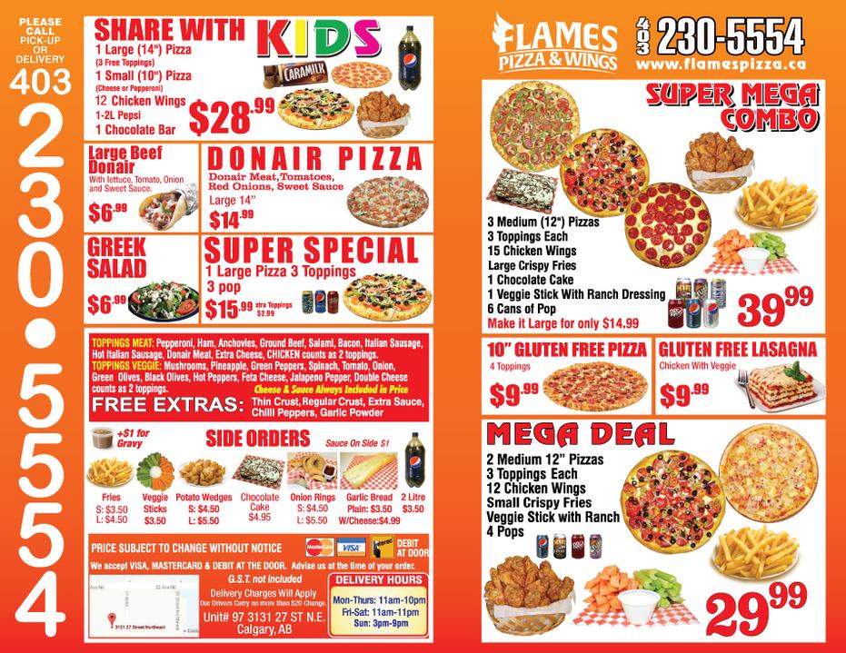 Flames Pizza & Wings