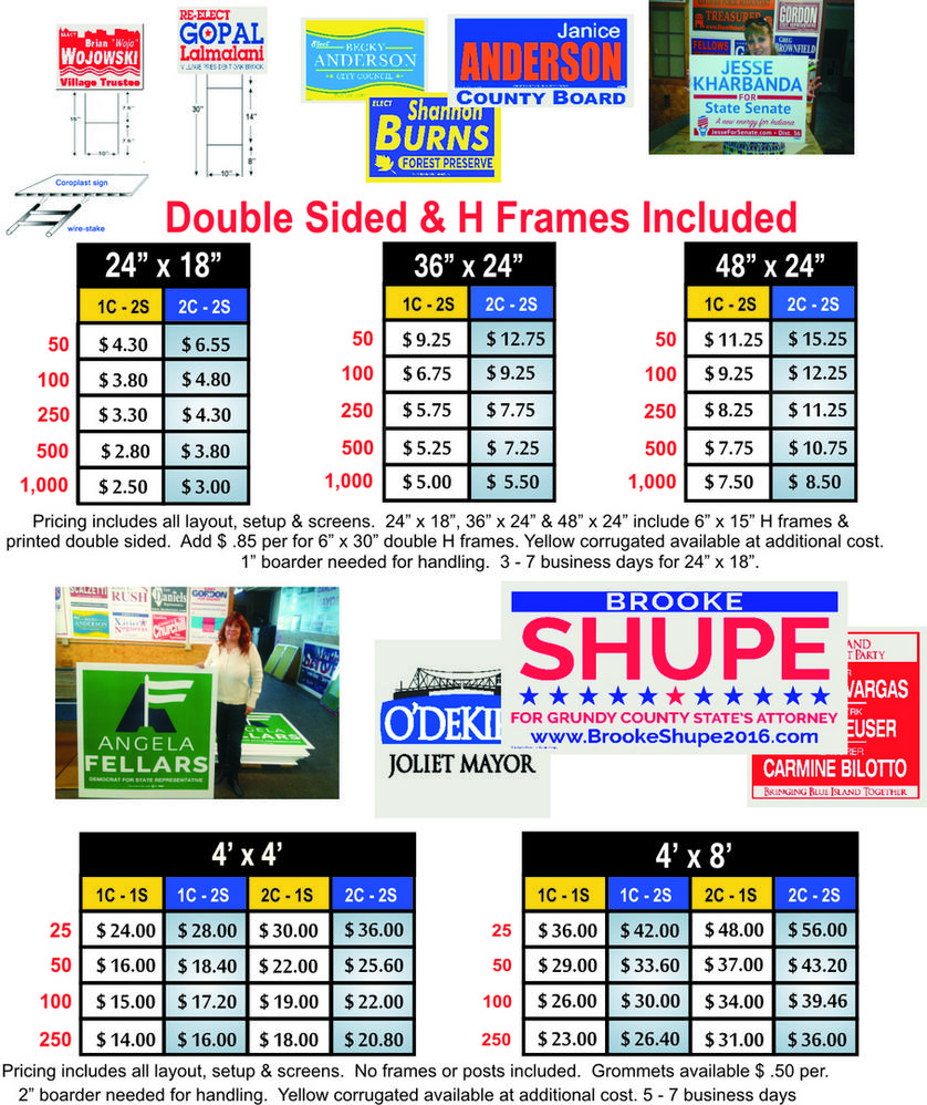 Union Signs and Printing - Lawn Signs, Printed Signs, Election Signs