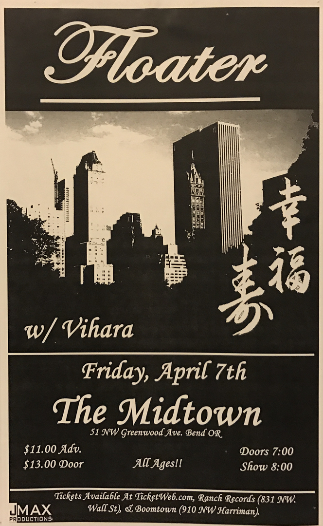 Floater - Oregon Concert Posters