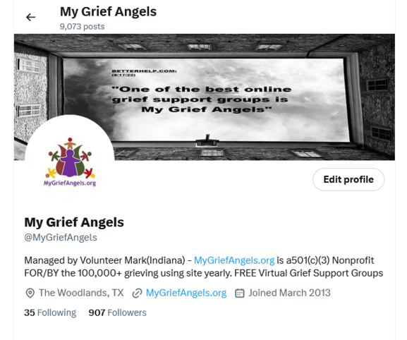 My Grief Angels - Online Grief Support For & By People Grieving - A ...