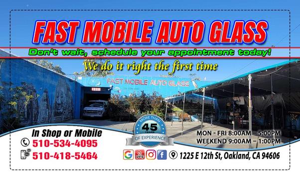 Fast Mobile Auto Glass - Auto Glass Repair, Auto Glass Replacement