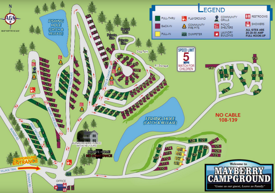 Site Map & Rates