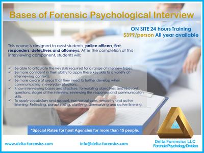 Forensic Psychology Training