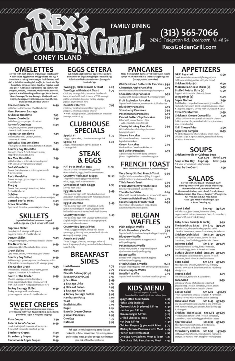 Welcome to Rex's Golden Grill!