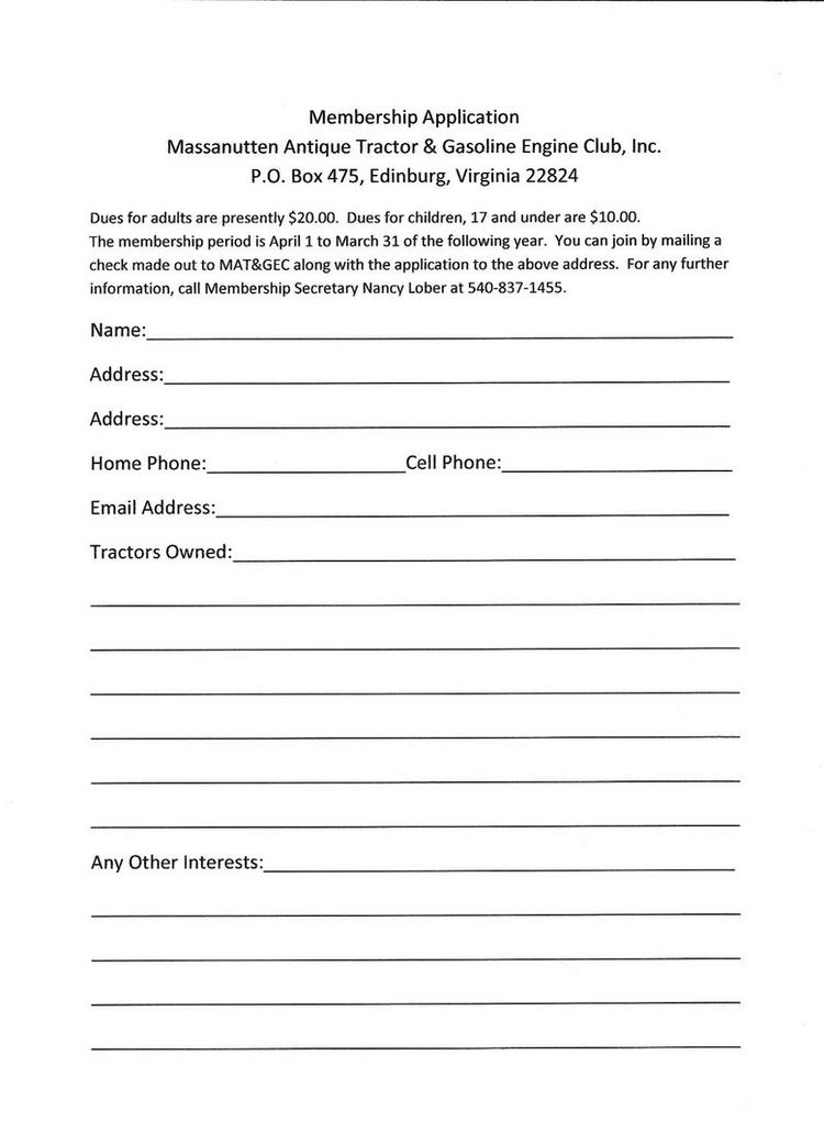 Membership Application 2023