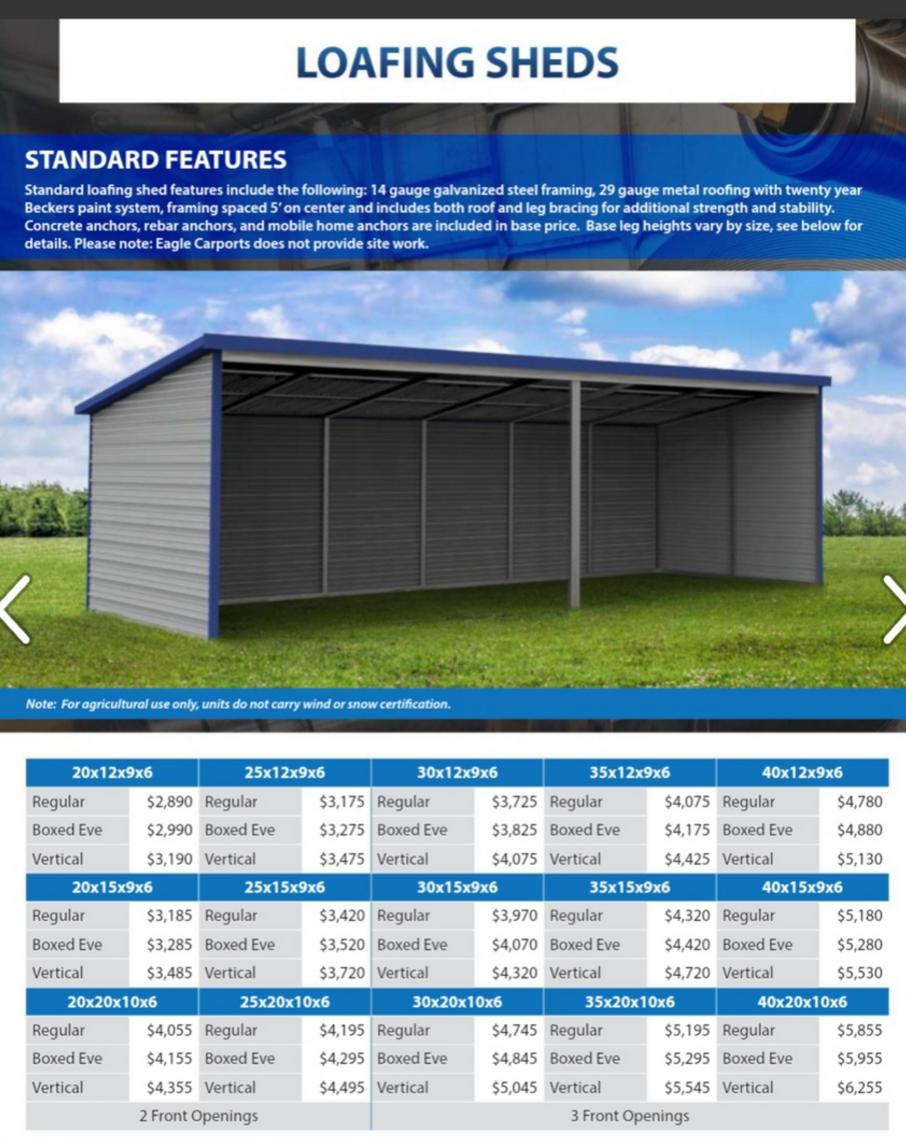 Carports, RV Covers, Lean-To's