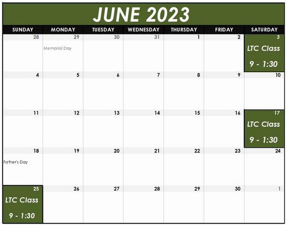 Texas LTC Classes Includes Class, Instruction, Range, Target