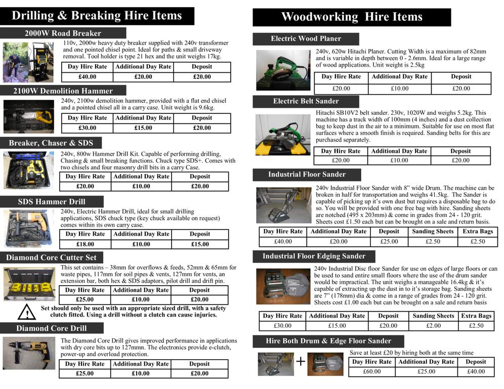 Tool Hire