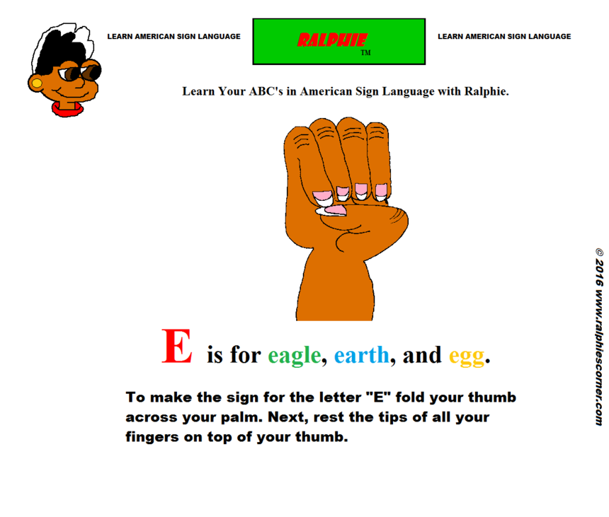 SIGN LETTER-E