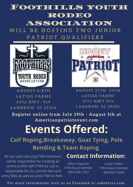 Foothills Youth Rodeo Association