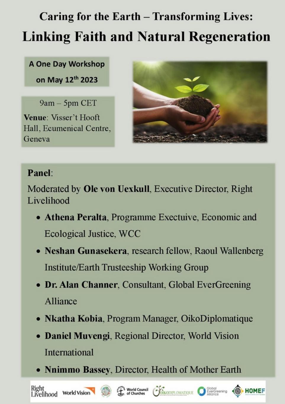 Announcement - Caring for the Earth Transforming Lives