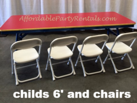 Chairs for rent Table sizing for rent