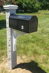 Granite Mailbox Posts