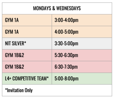 Gym Schedule