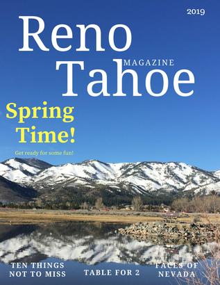 Reno Tahoe Magazine Print Advertising, Social Media Marketing, Reno, Nv