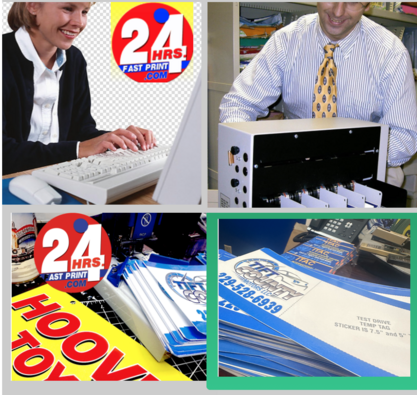 24Hrs Fast Print Signs & Banner 24hrs custom made car dealer tags