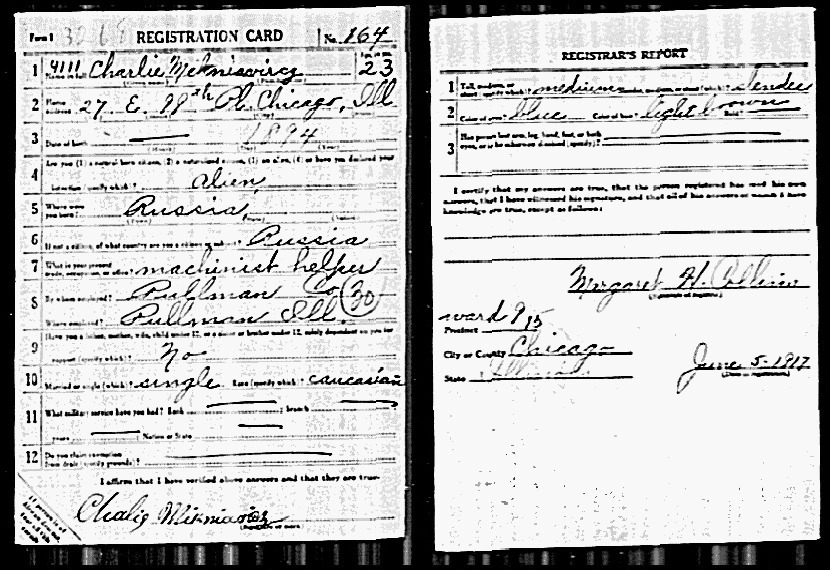 U.S. WWI Draft Registration Cards, 1917-1918 U.S. WWI Draft Registration Cards, 1917-1918
