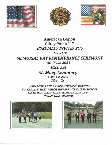 American Legion Gilroy 217 News