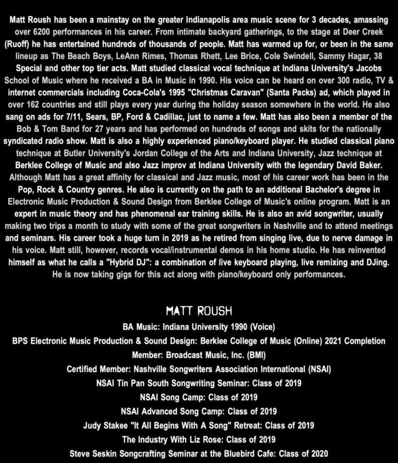 Matt Roush official website