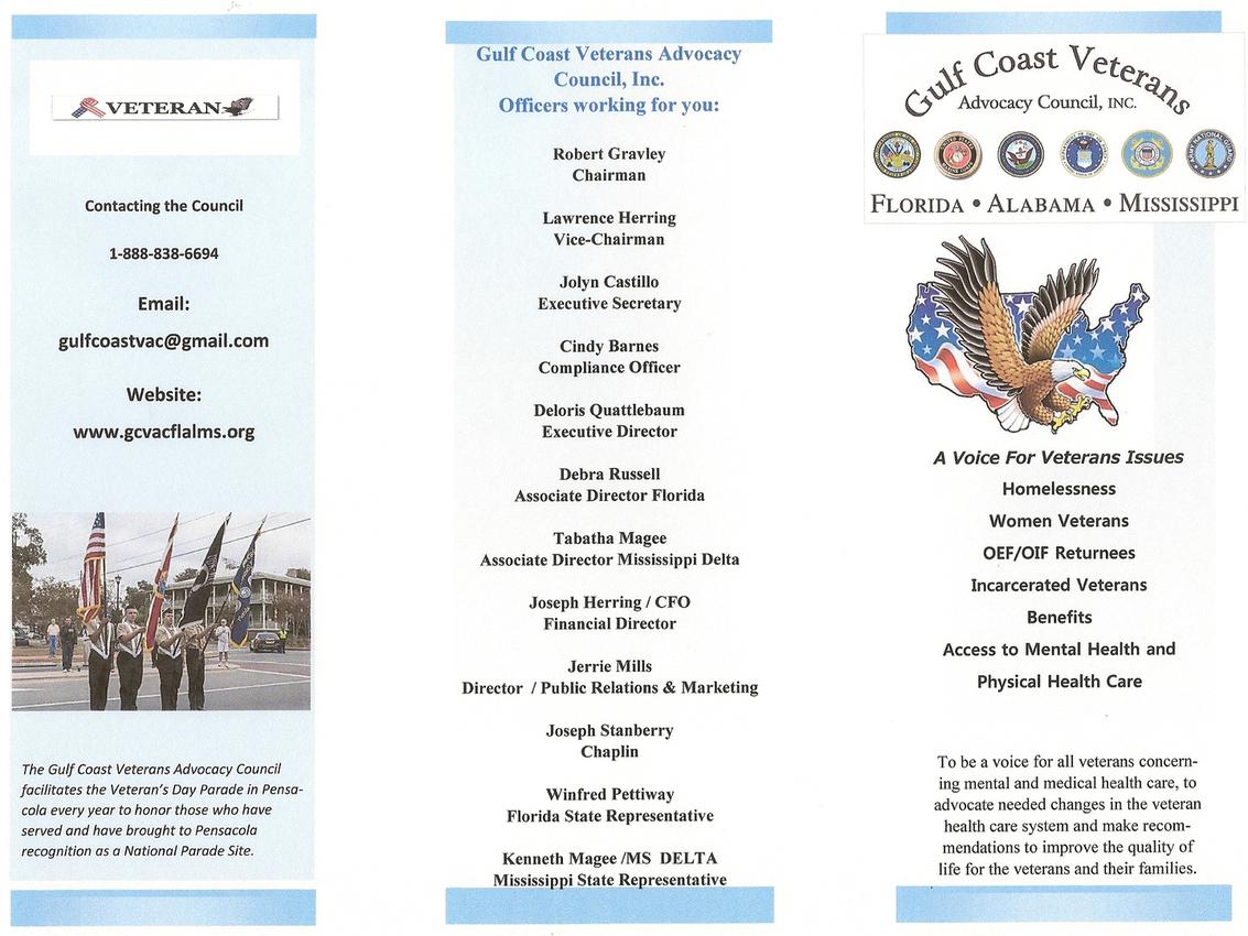 Gulf Coast Veterans Advocacy Council inc. - Helping Veterans, Veteran ...
